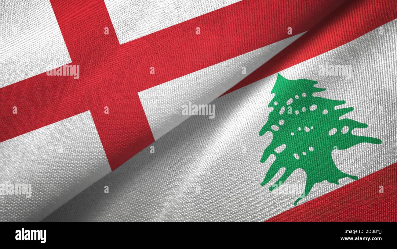 England lebanon flag hi-res stock photography and images - Alamy
