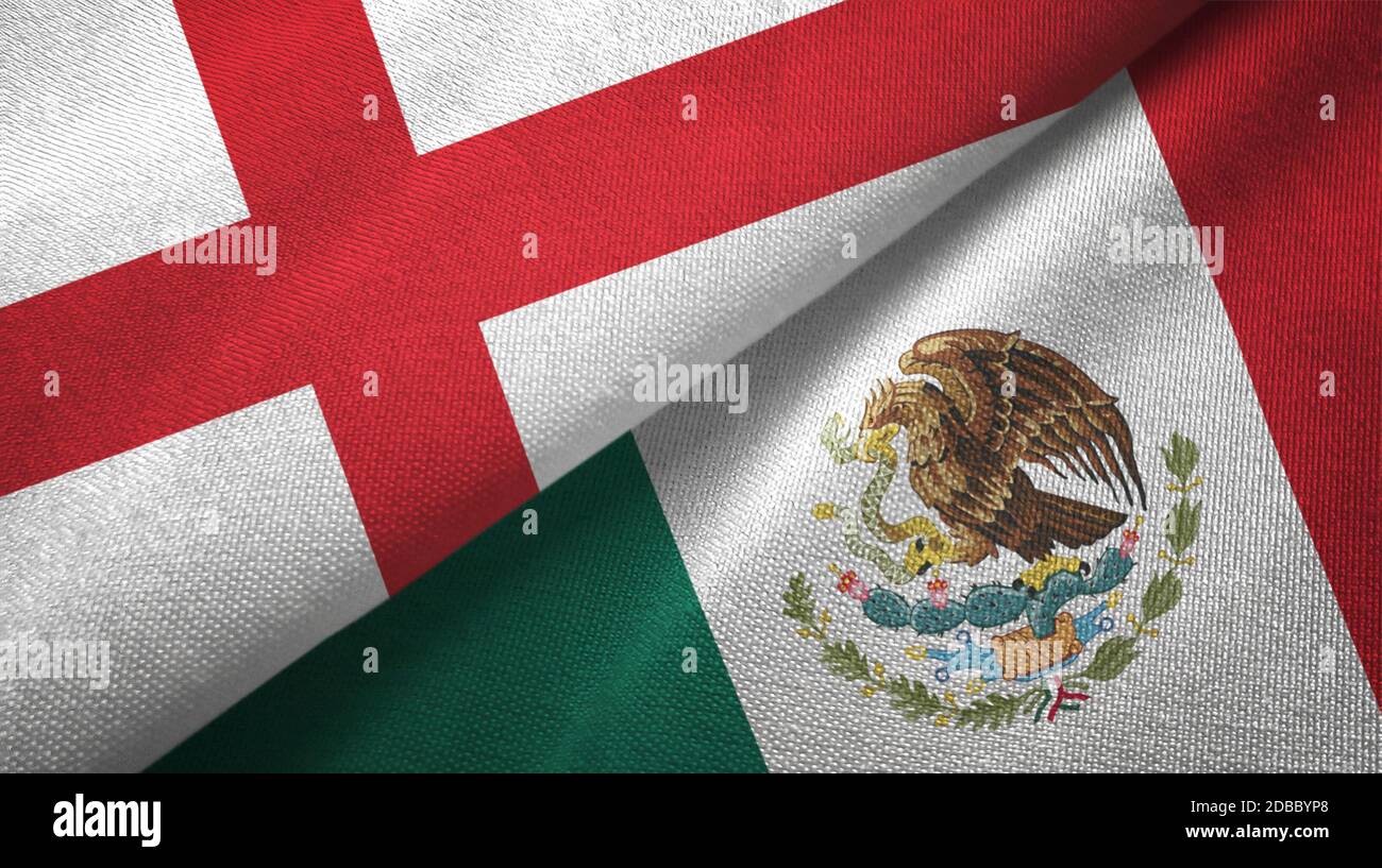 Mexico england flag hi-res stock photography and images - Alamy