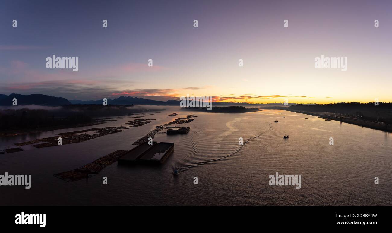 Aerial view fraser river hi-res stock photography and images - Alamy