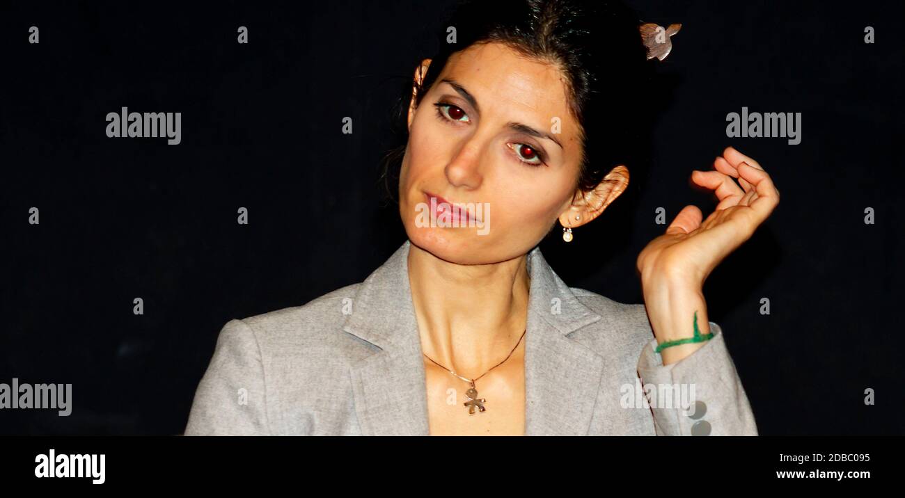 SINDACA DI ROMA VIRGINIA RAGGI Stock Photo - Alamy