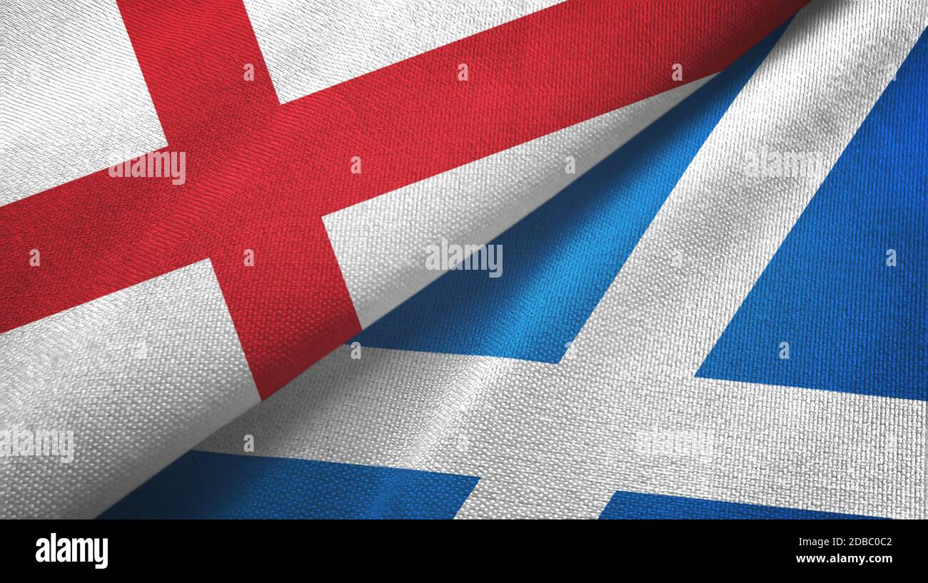 England flag scotland flag together hi-res stock photography and images ...
