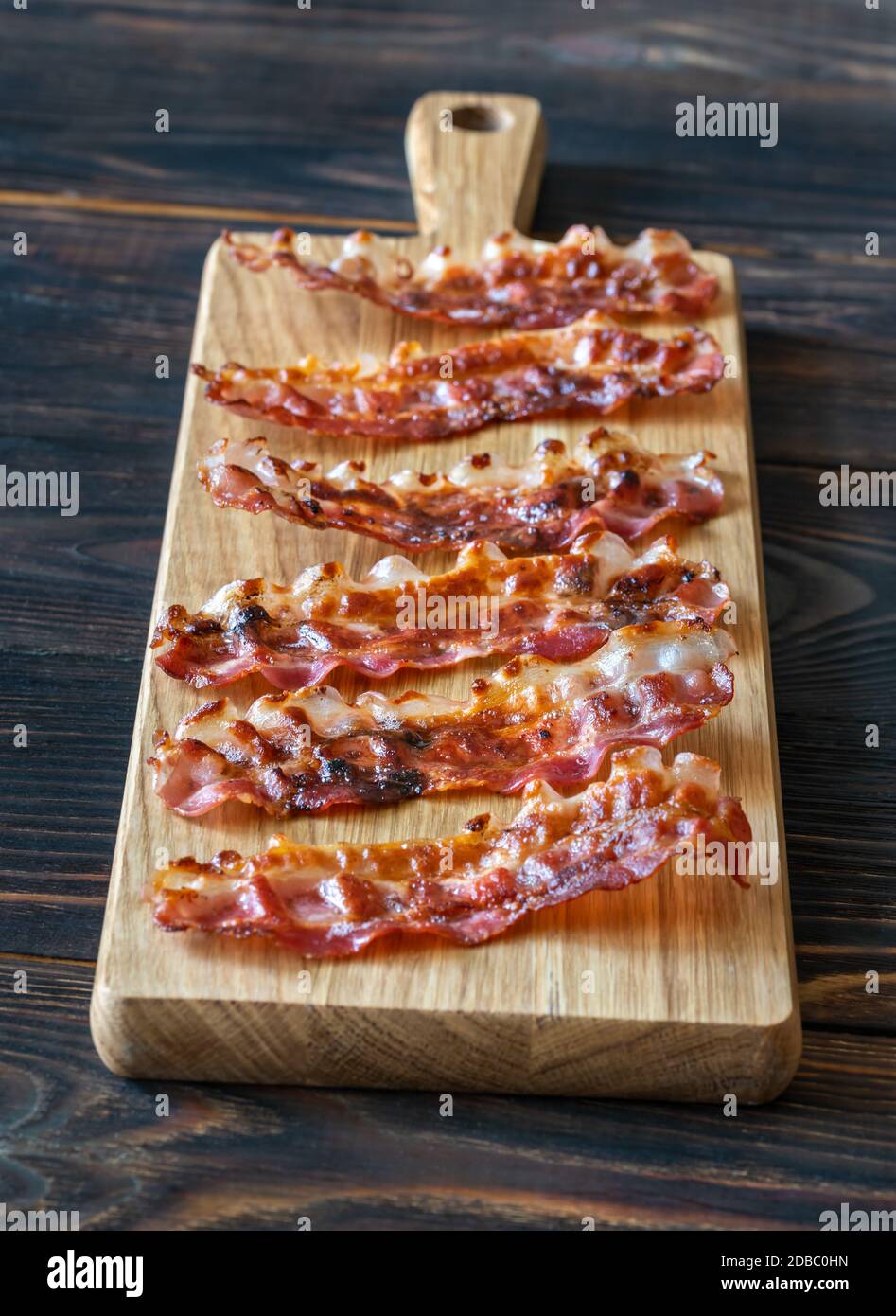 Fried bacon strips on hi-res stock photography and images - Alamy