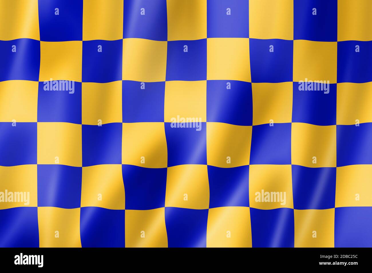 Surrey County flag, United Kingdom waving banner collection. 3D ...