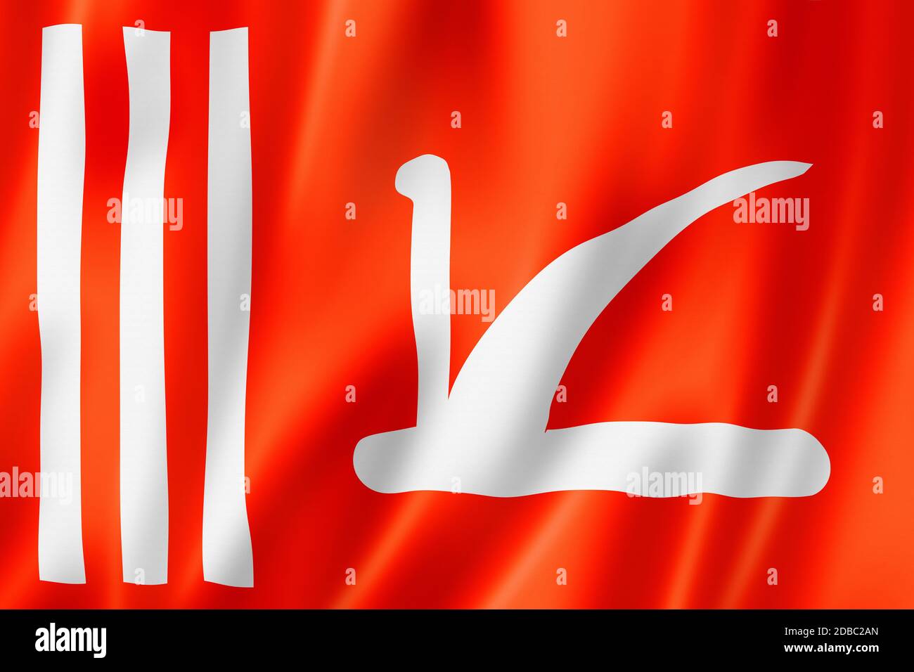 Jammu and Kashmir ethnic flag, Asia. 3D illustration Stock Photo - Alamy