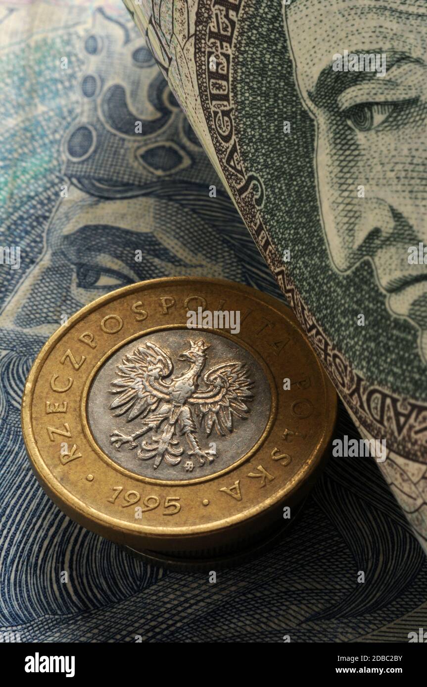 Groszy polish coins hi-res stock photography and images - Alamy