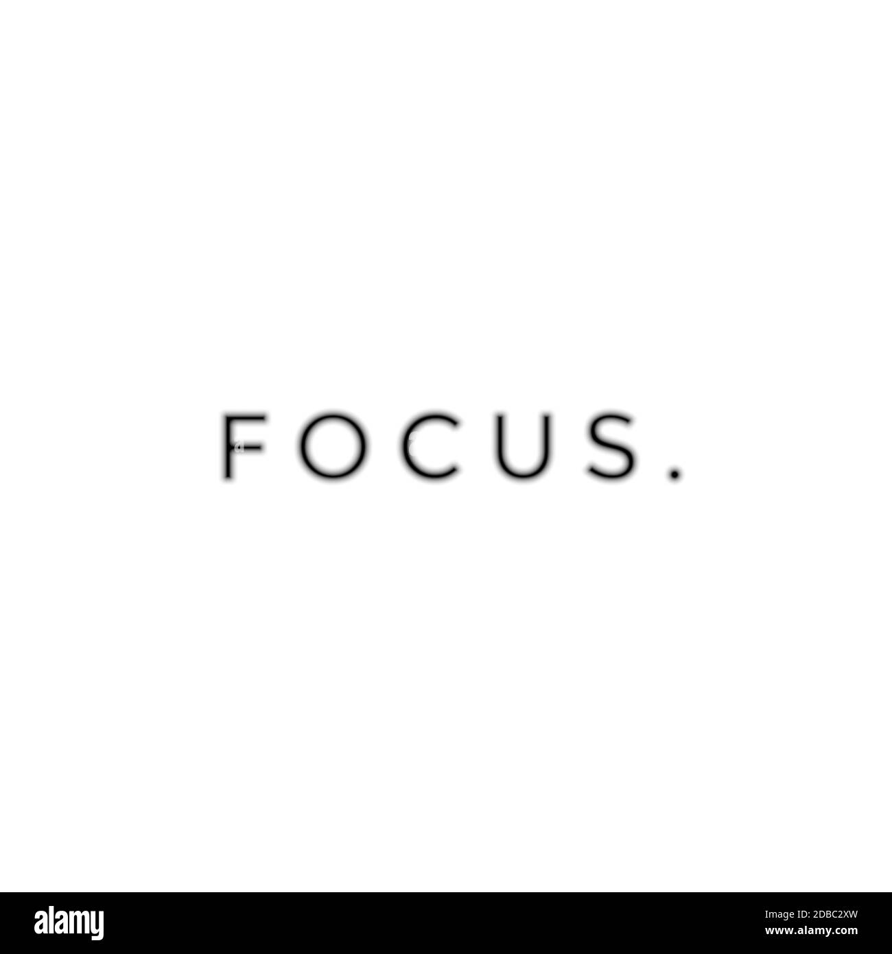 Text design focus point hi-res stock photography and images - Alamy