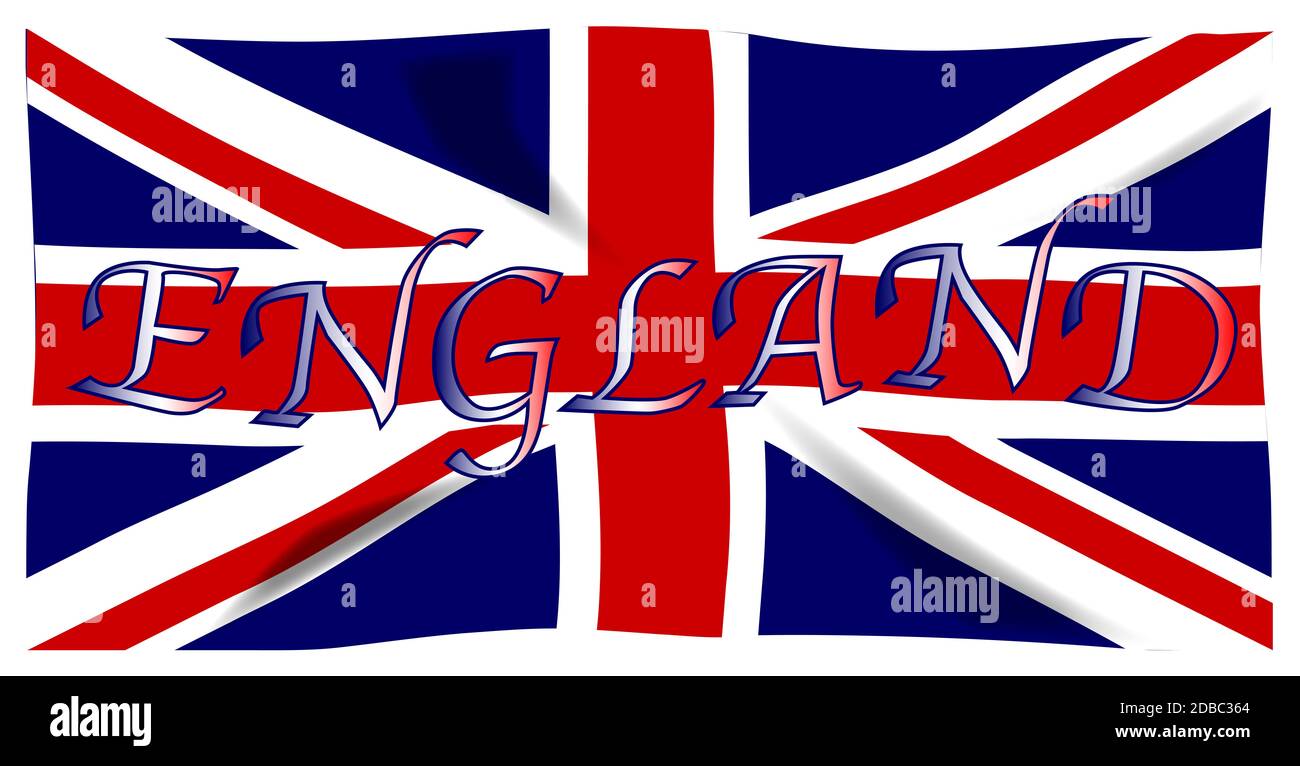 The British Union Flag, or Union Jack (when used on board ship), with ...