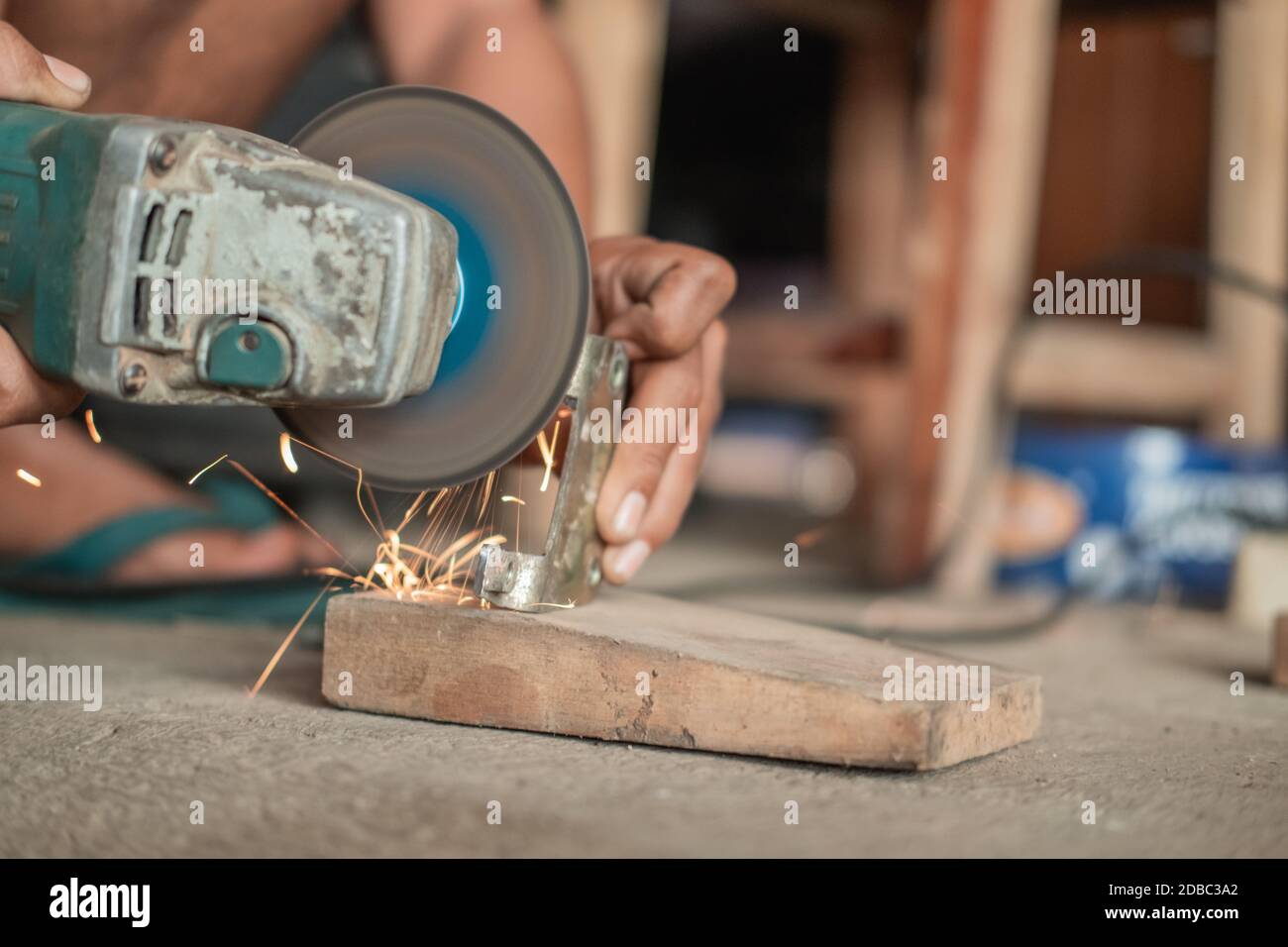 Close up welder using welding hi-res stock photography and images - Alamy