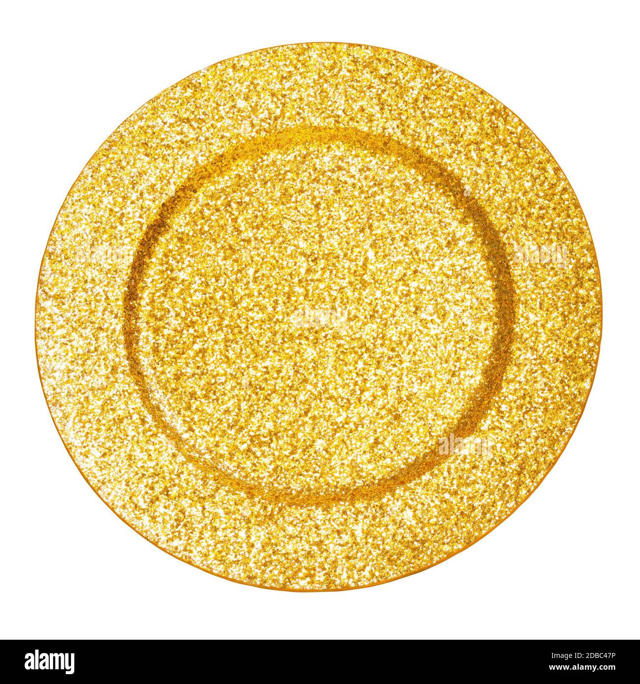 Gold plate texture Cut Out Stock Images & Pictures - Alamy