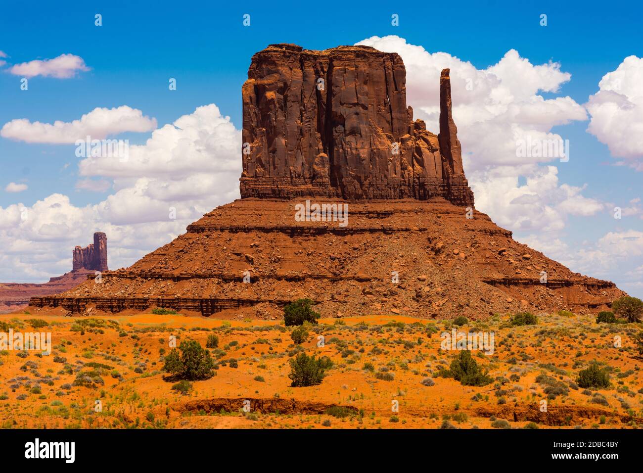 Monument Valley on the border between Arizona and Utah, USA Stock Photo ...