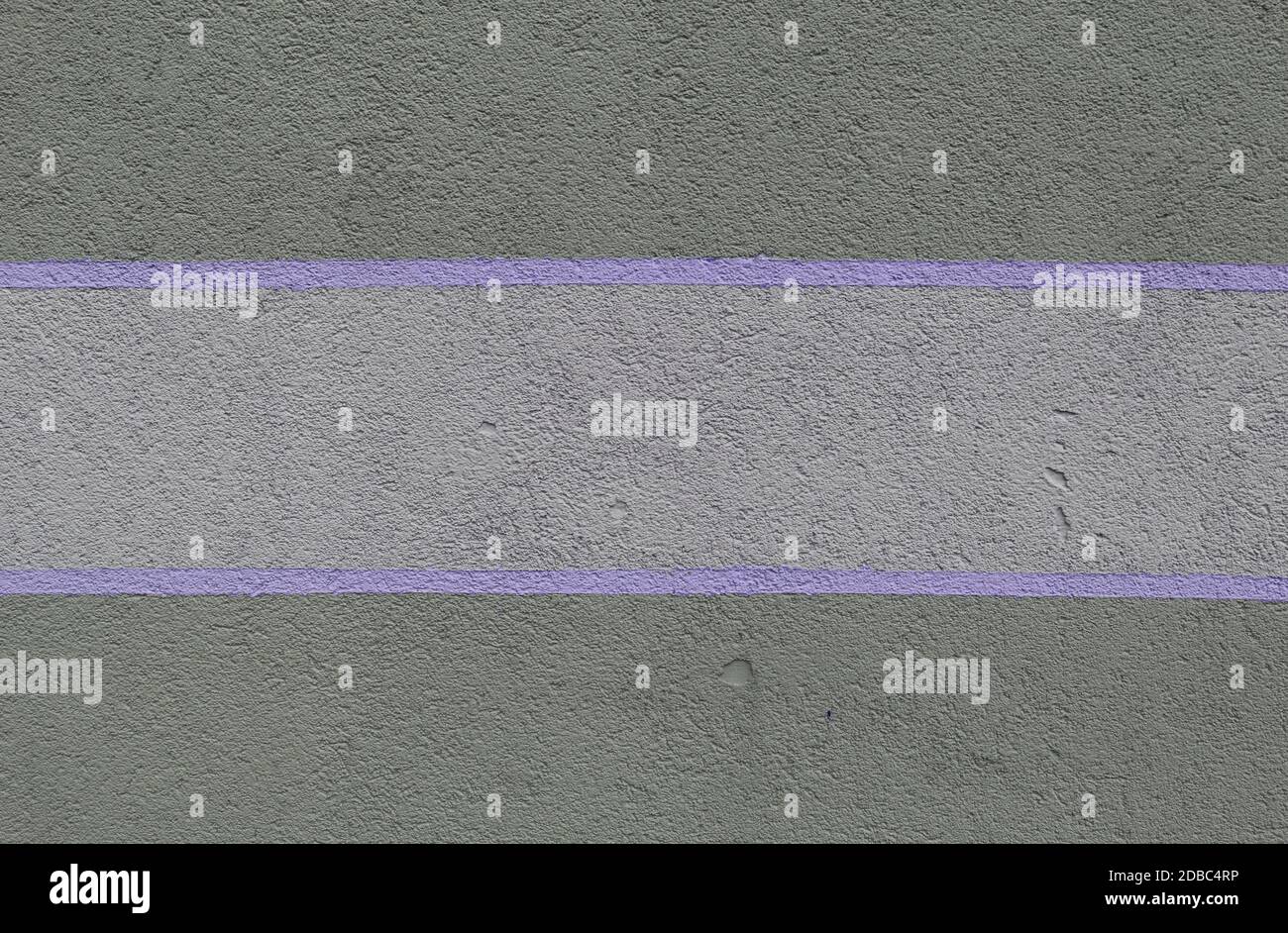 Lilac stripes paint concrete wall surface. Painted cement structure ...