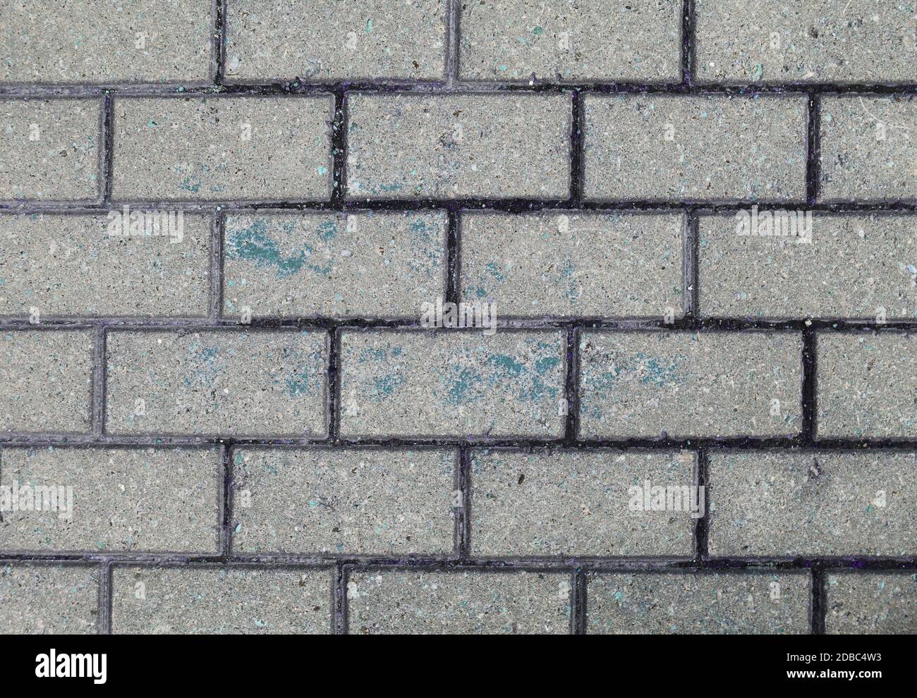 Blue paint on concrete bricks wall texture Stock Photo - Alamy