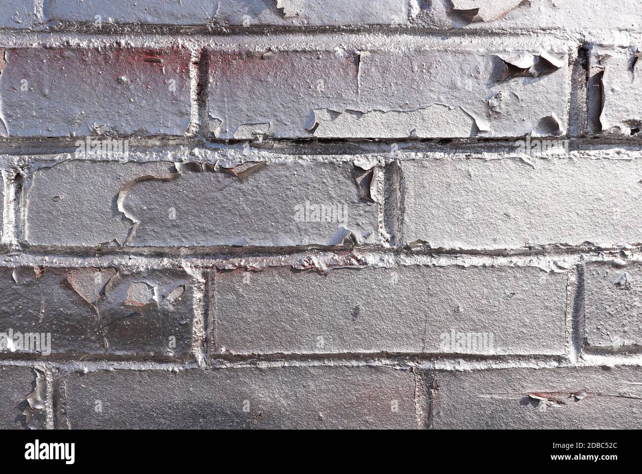 Painted Silver Bricks Wall Stock Photo - Alamy