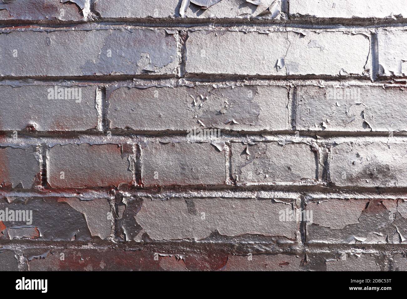 Painted Silver Bricks Wall Stock Photo - Alamy