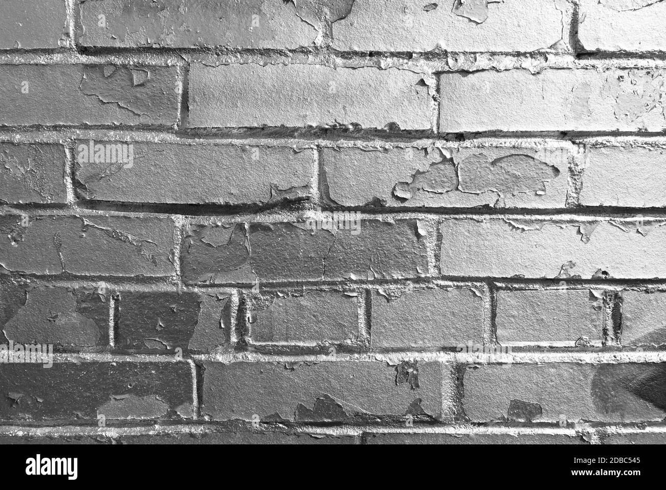 Painted Silver Bricks Wall Stock Photo - Alamy