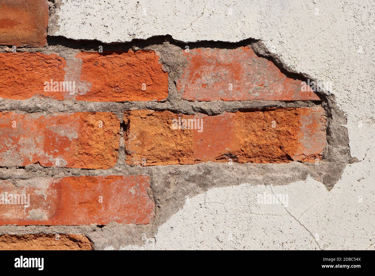 Destroyed Bricks Wall Stock Photo - Alamy