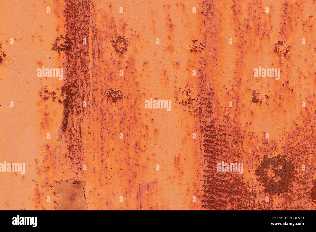 Rusty Stains on Weathered Paint Wall Texture. Corroded Surface ...