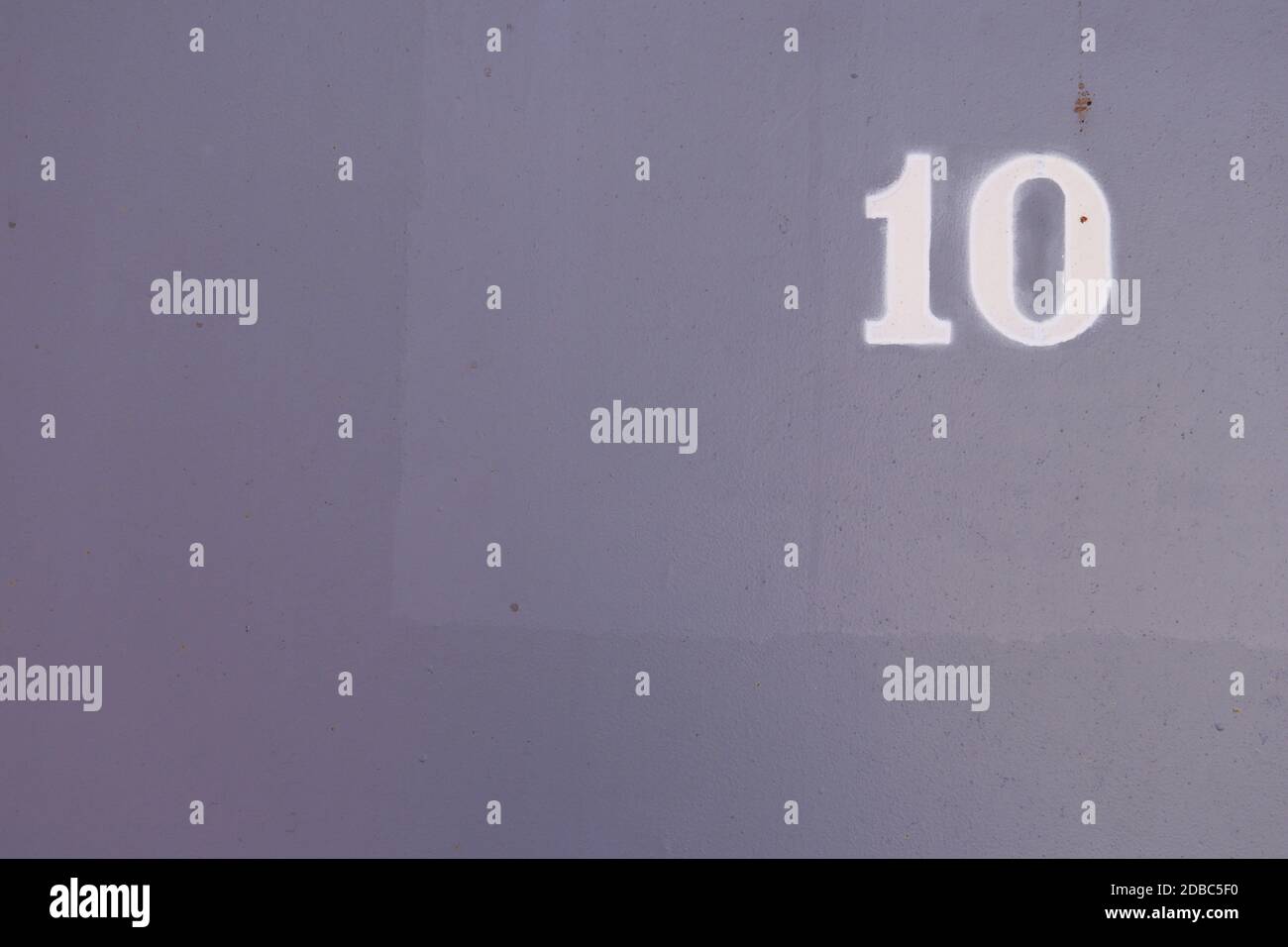 Gray Painted Wall Texture. Number 10 Stock Photo - Alamy