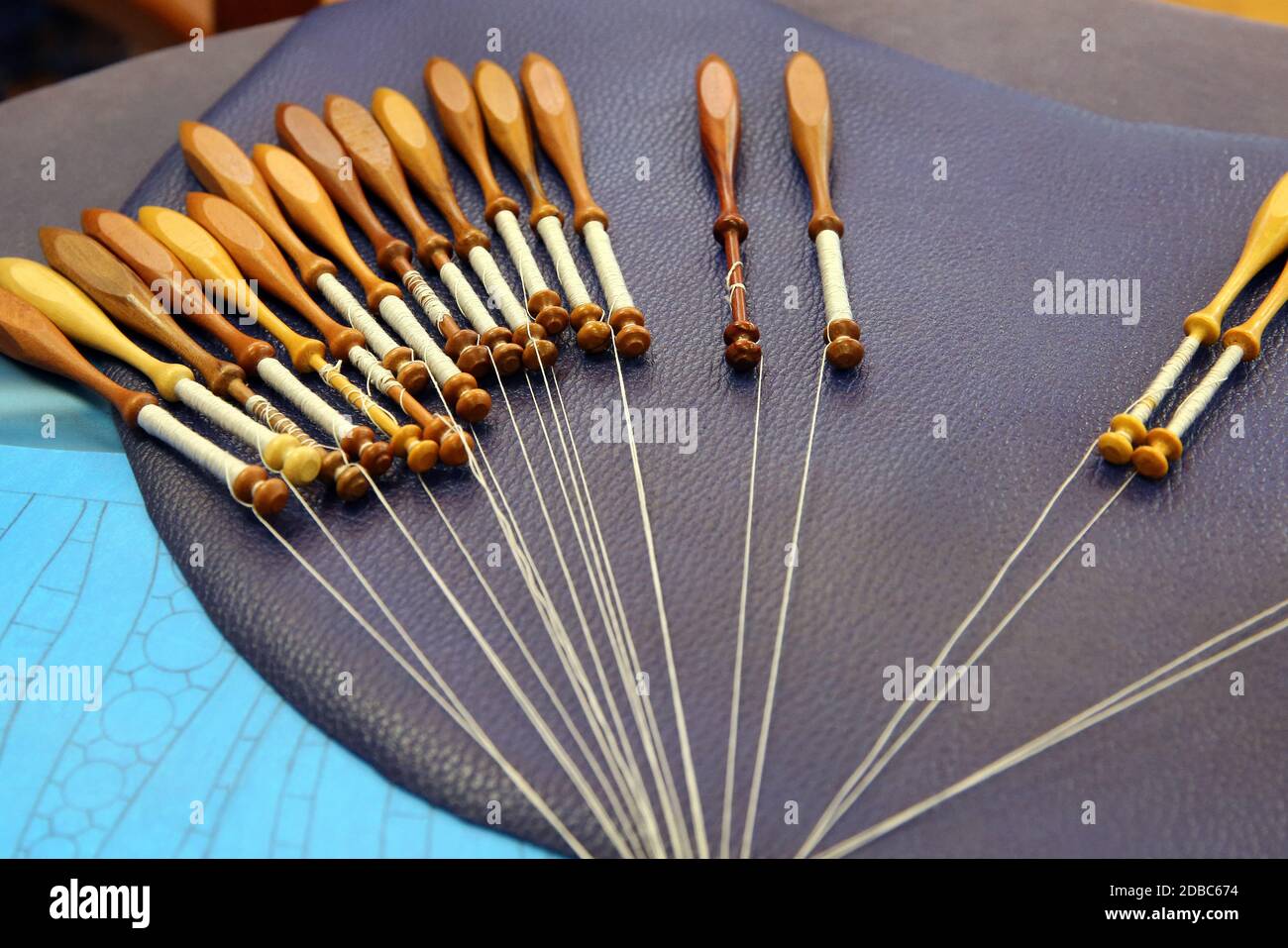 Lace weaving hi-res stock photography and images - Alamy