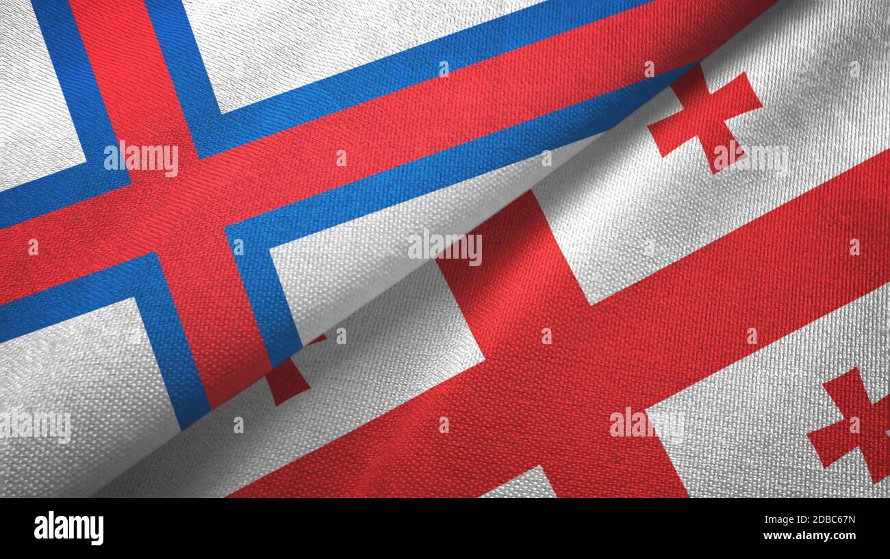 Georgia faroe islands flag hi-res stock photography and images - Alamy