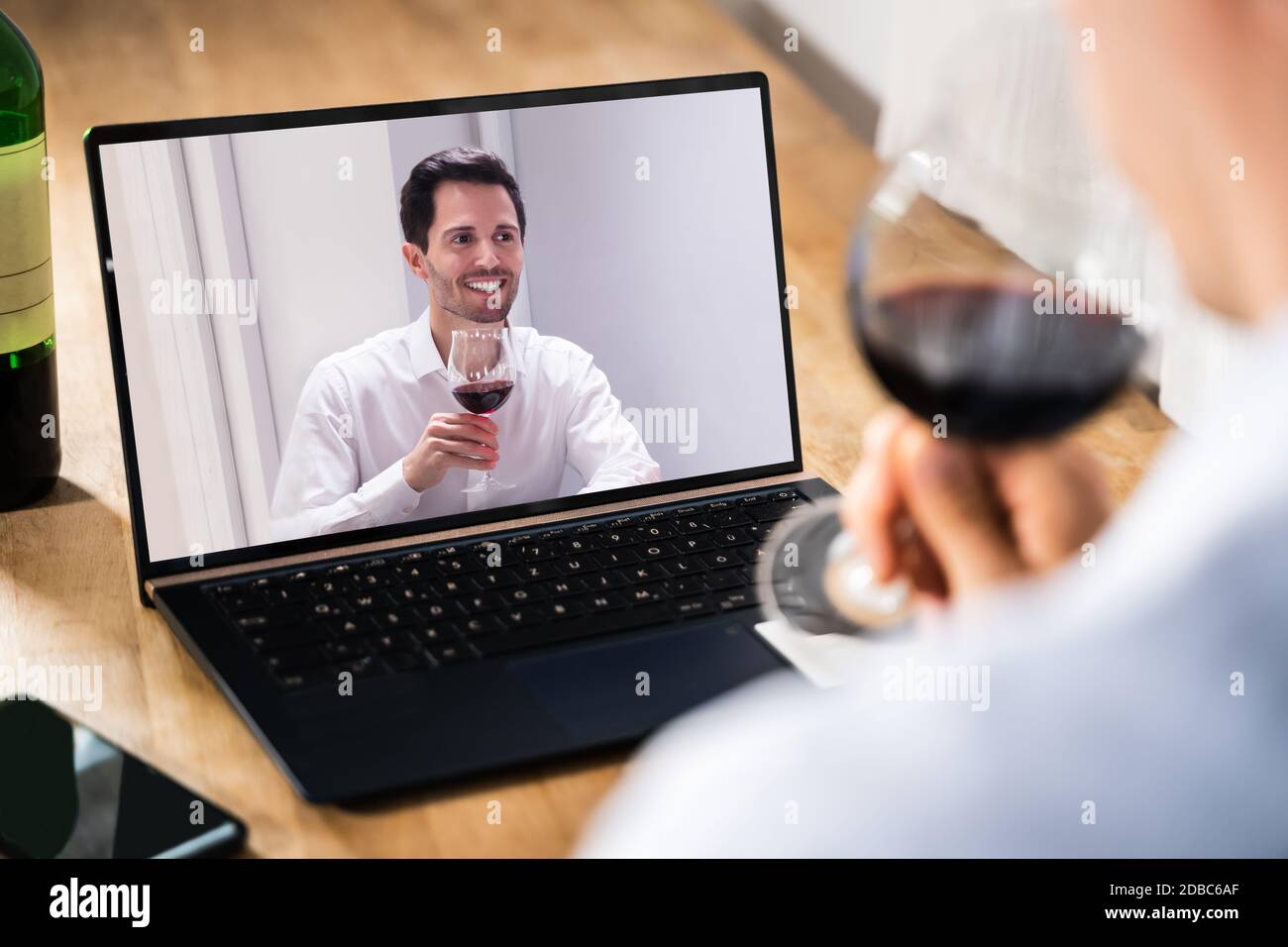 Virtual Wine Tasting By Friends Over Internet Using Video Conference ...
