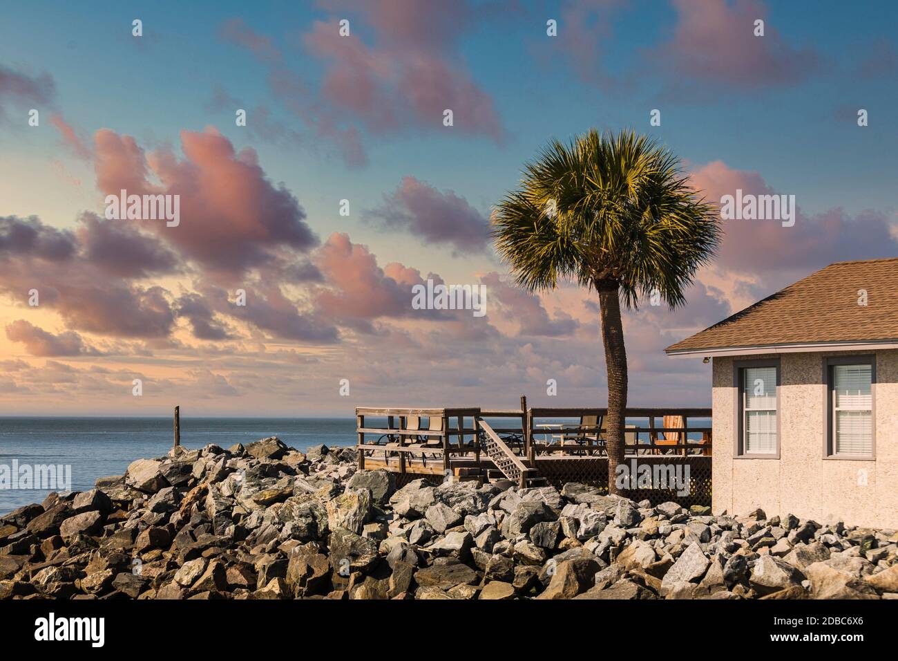 Stone Decking Beach House The Stone Beach House In The Area Of Kampi,