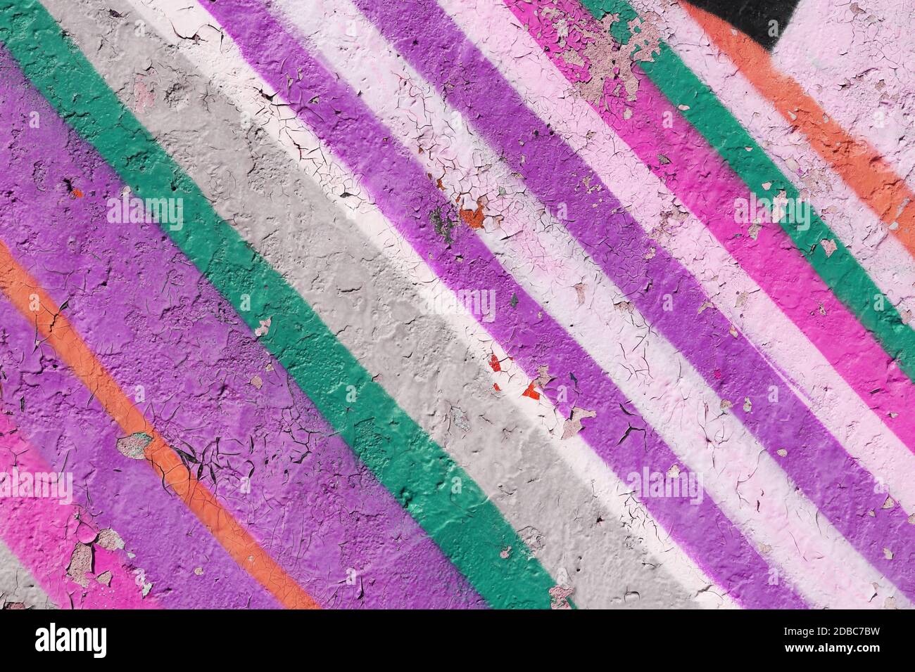 Old Weathered Graffiti Wall. Colorful Concrete Wall Fragment. Color ...