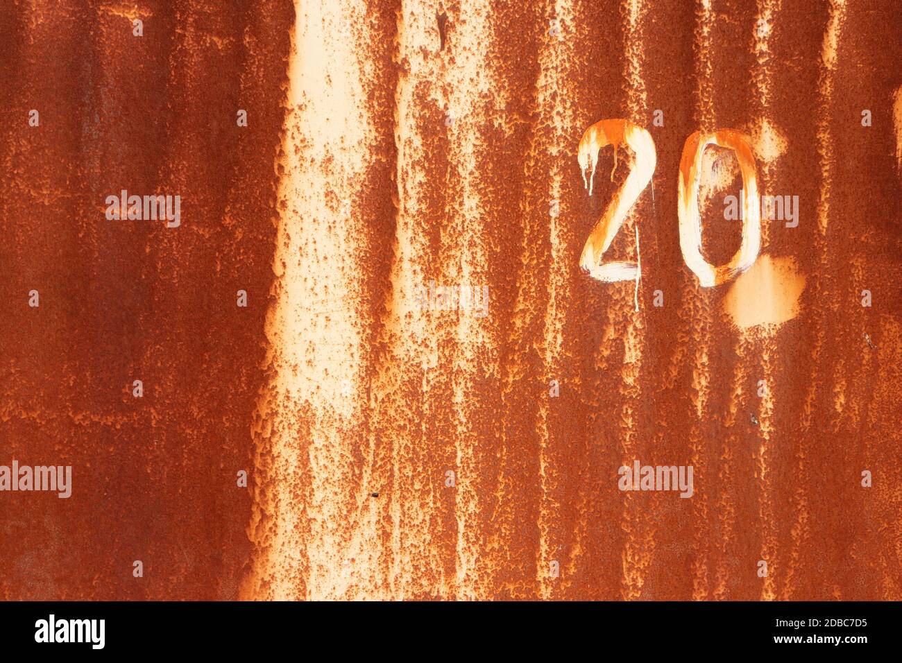 Rust Painted Wall Texture. Number 20 Stock Photo - Alamy