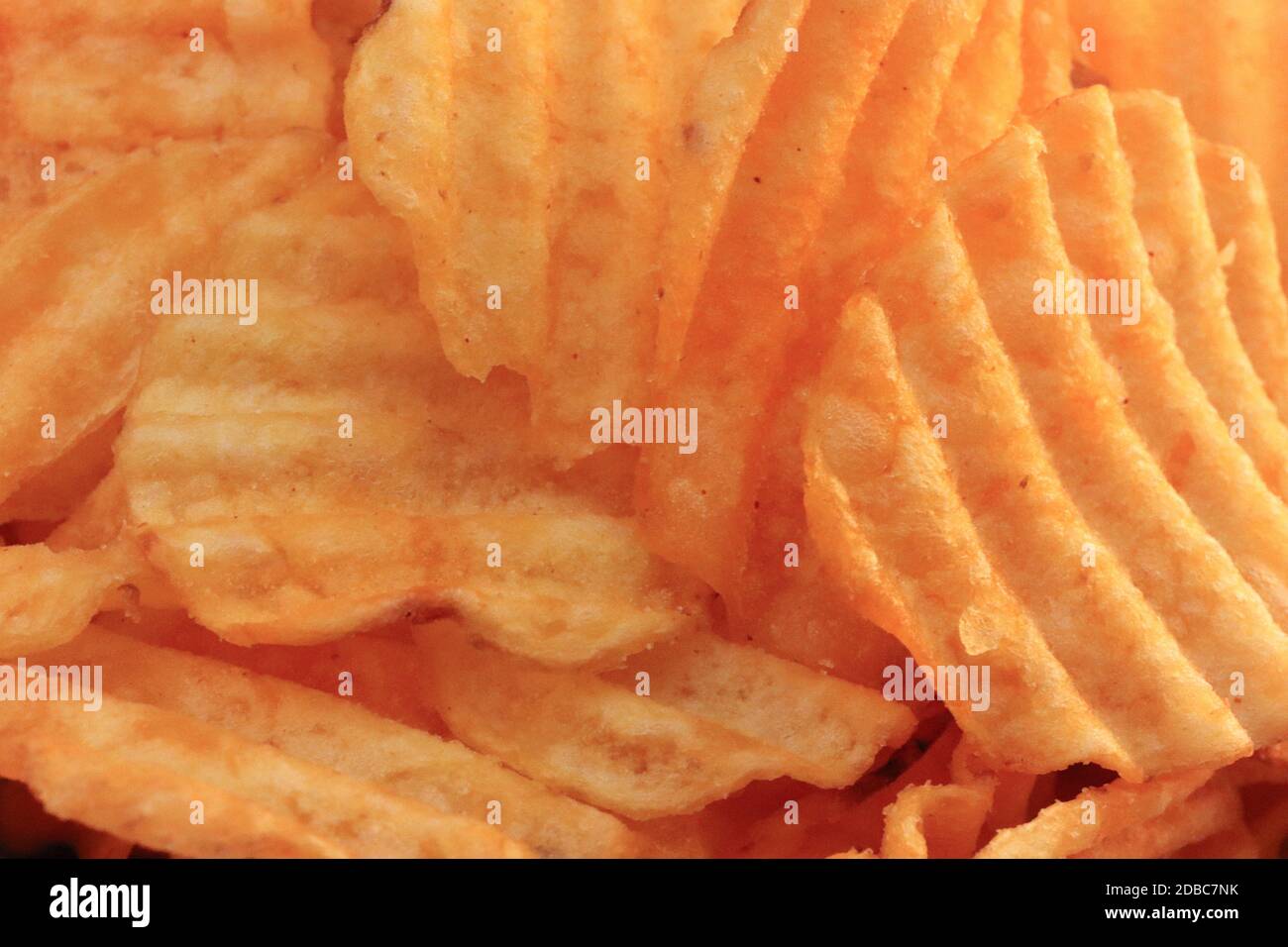 Chips macro closeup background. Fried potato recipe. Snack. Food Stock ...
