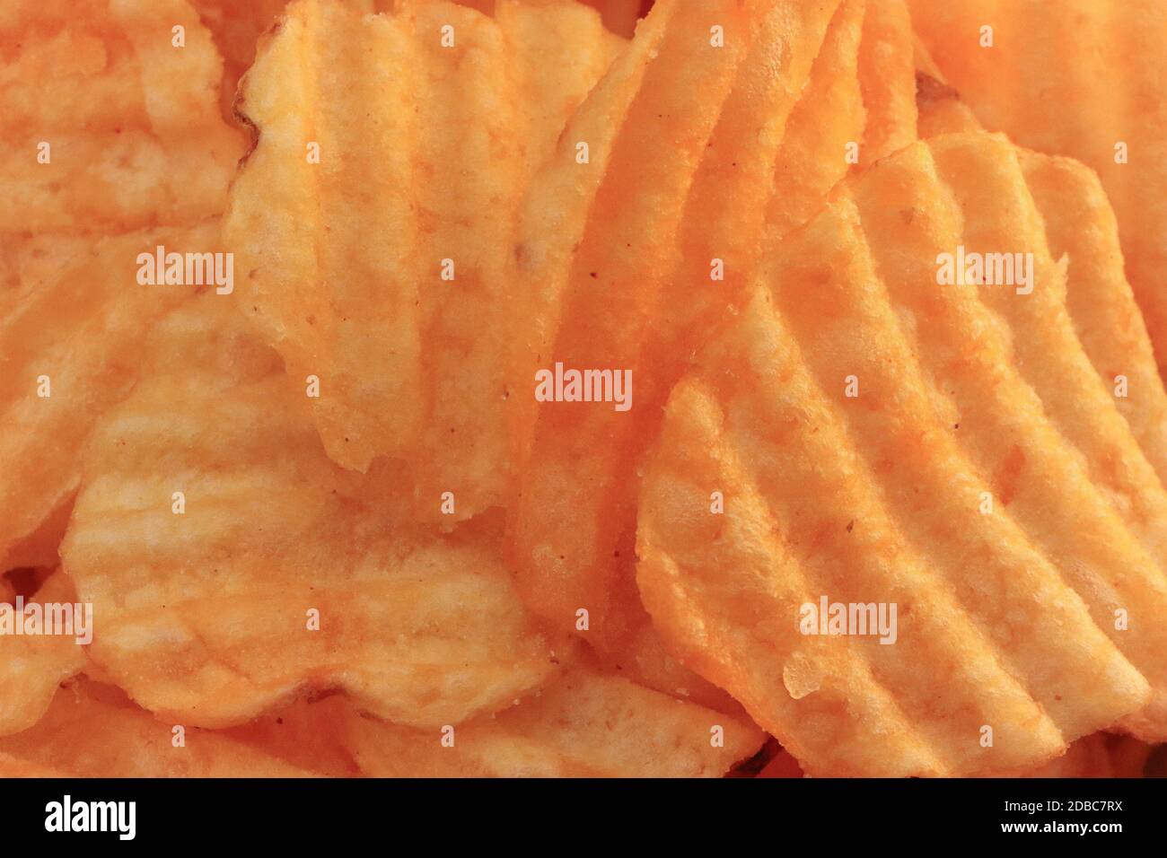 Chips macro closeup background. Fried potato recipe. Snack. Food Stock ...