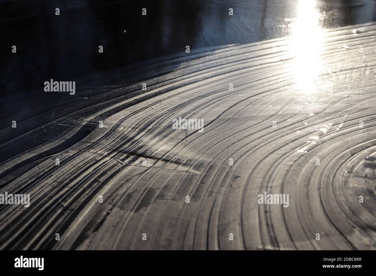Ice Lake Lines Pattern Surface Background Texture. Wavy Drawings of Ice ...