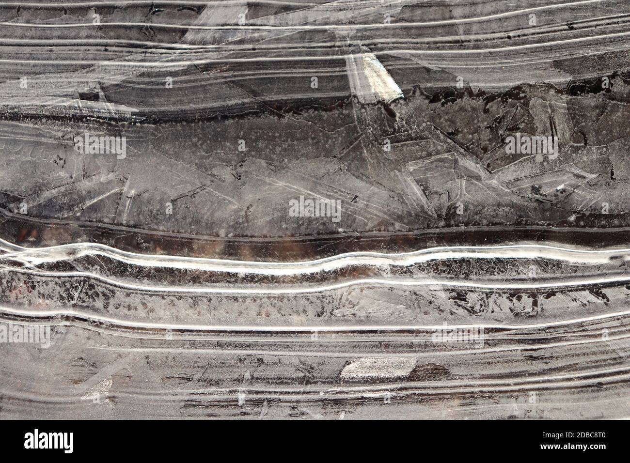 Ice Pattern Surface Background Texture. Wavy Drawings of Ice Lines on a ...