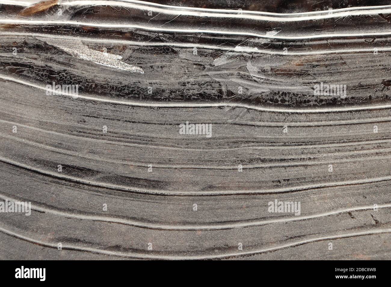 Ice Surface Background Texture. Wavy Drawings of Ice Lines on a Frozen ...