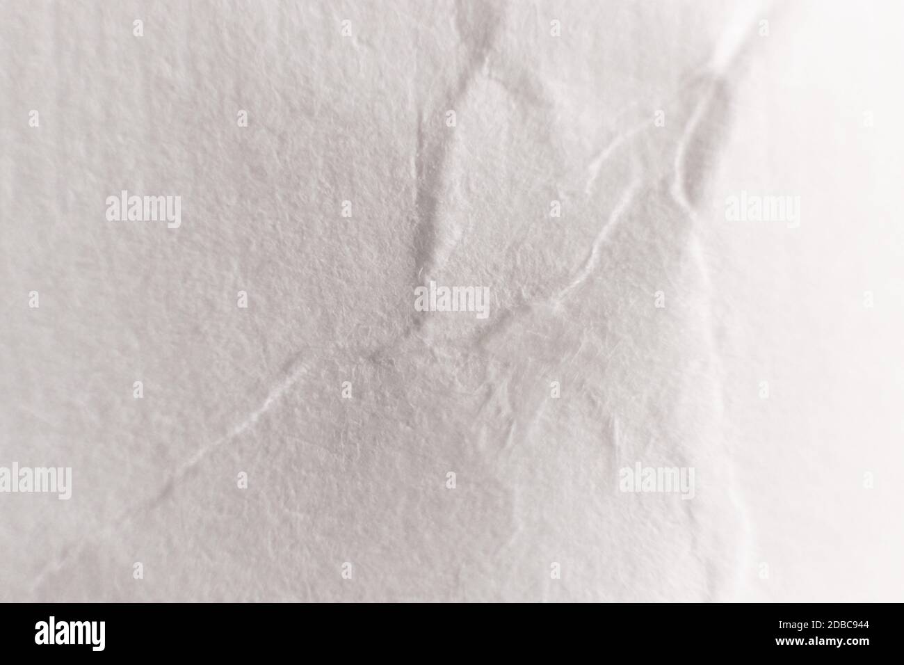 Crumpled White Paper Texture with Soft Folds. Macro Closeup Stock Photo ...