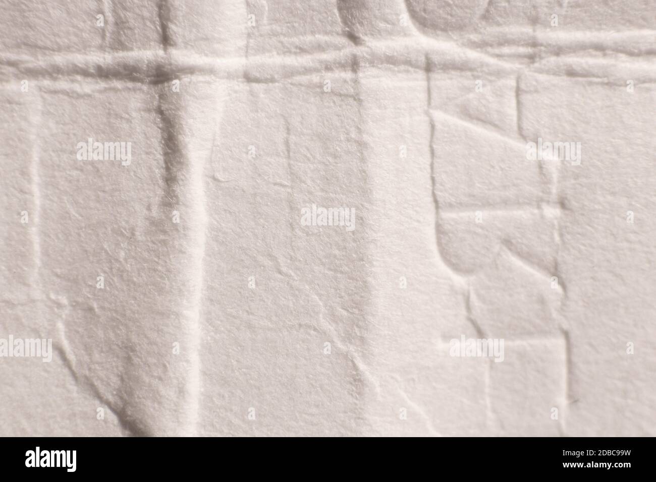 Crumpled White Paper Texture with Detailed Macro Background Stock Photo ...