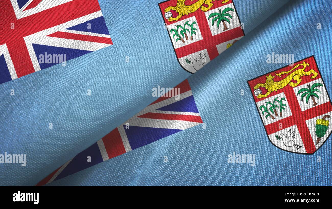 Fiji two flags textile cloth, fabric texture Stock Photo - Alamy