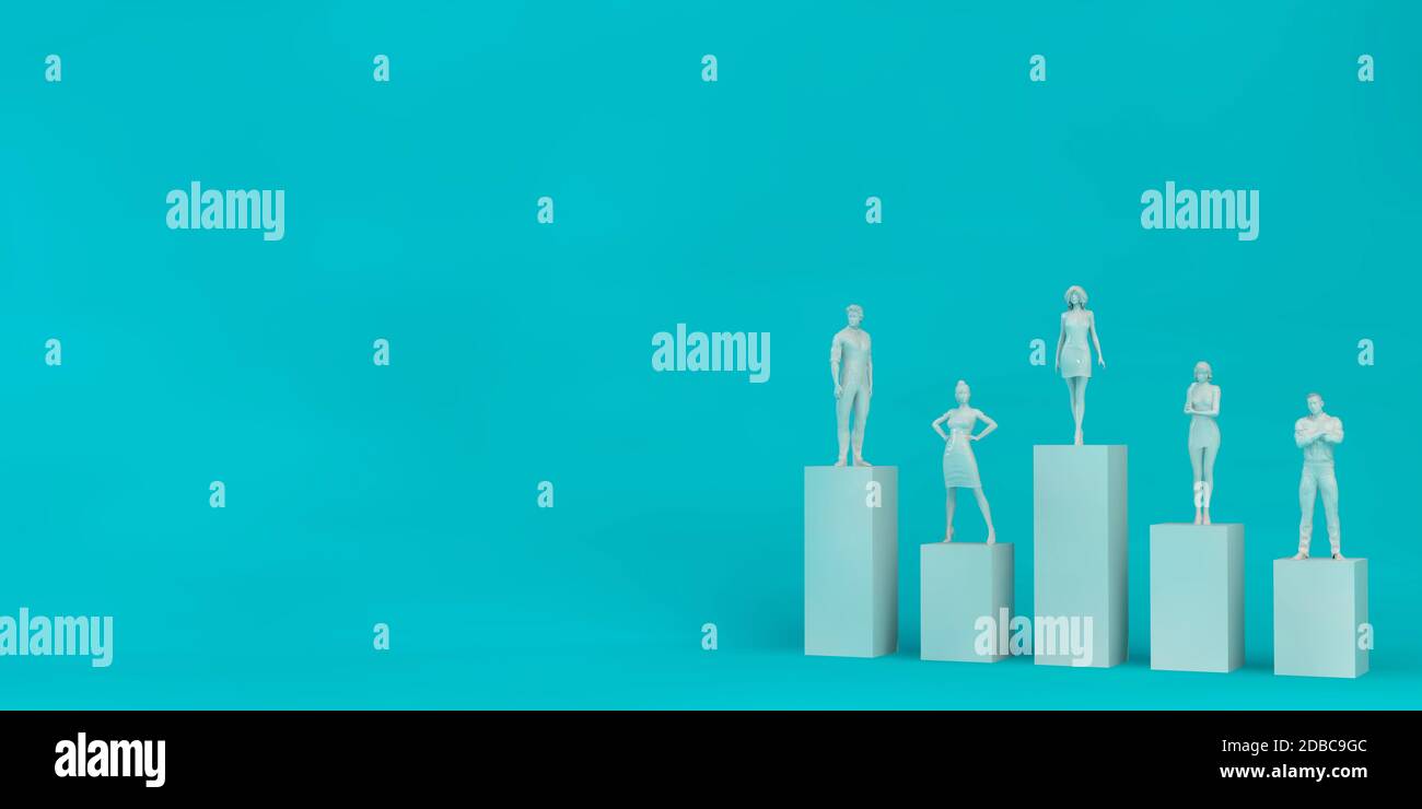 Empowered Business People Standing as a Success Concept Stock Photo - Alamy