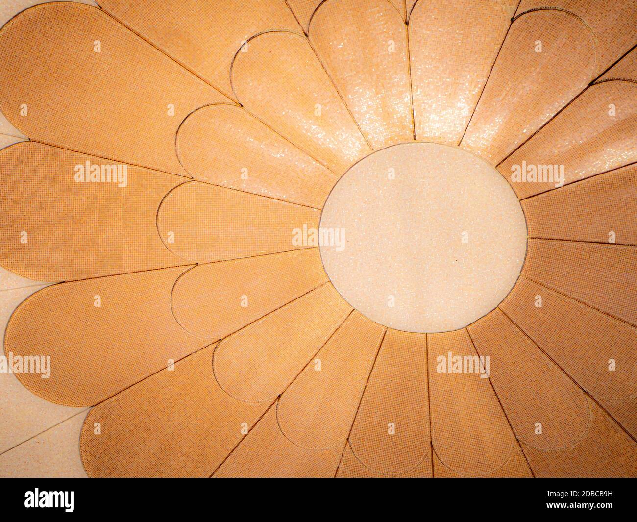 Details of circle design stone floor tiles for outdoors garden Stock ...