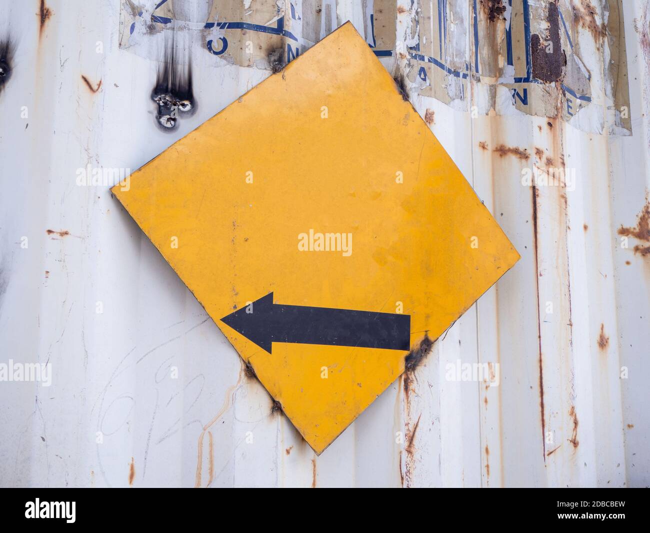 The Blank yellow road sign or Empty traffic signs on white background ...