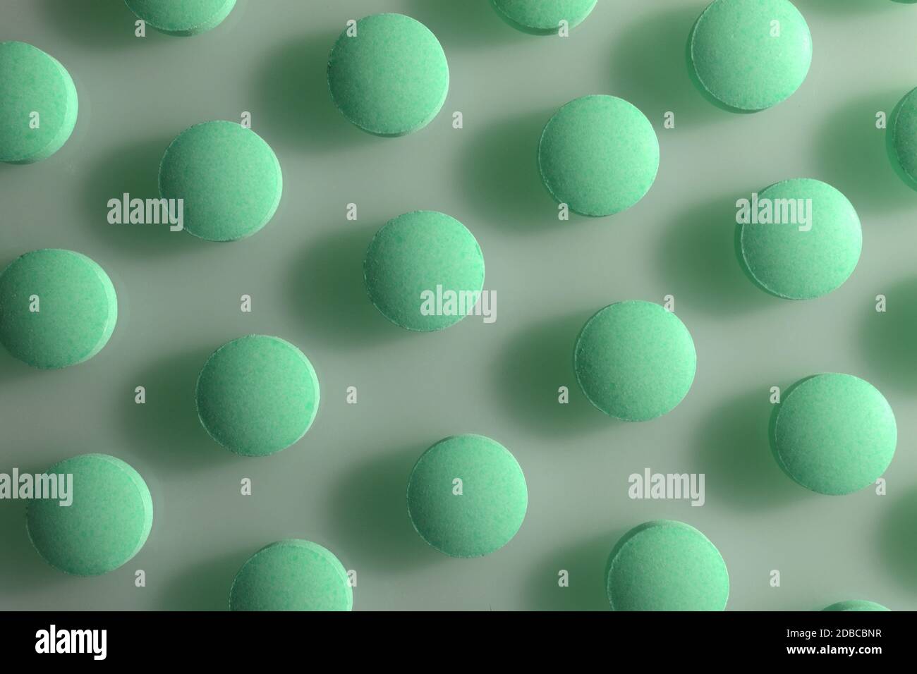 Turquoise Isolated Pills Texture. Medical Tablets Background. Macro ...