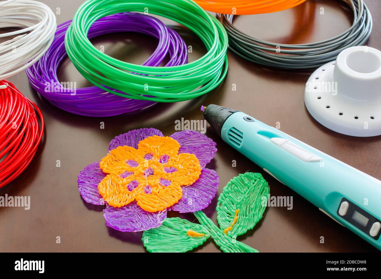 3d pen. Kit colored ABS plastic in coils for 3d pen and printer. 3d ...