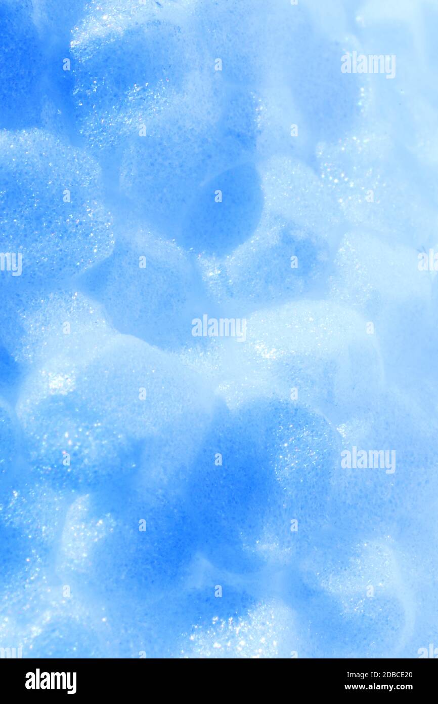 Blue Foam Plastic Texture. Abstract Styrofoam Background. Macro Closeup ...