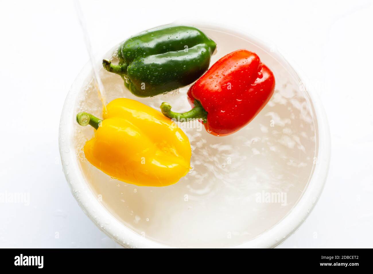 Bell pepper soaked in hi-res stock photography and images - Alamy