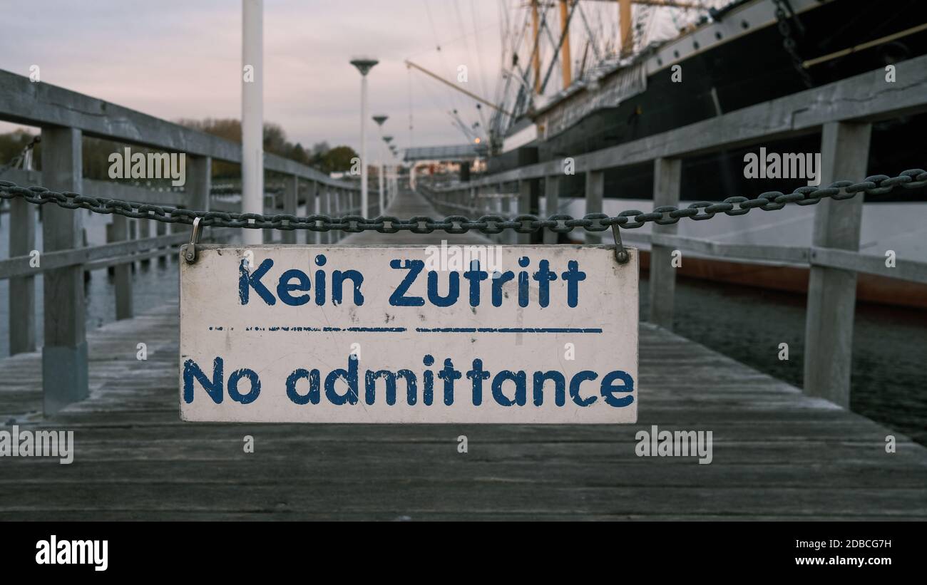 No Entry Sign Chain High Resolution Stock Photography and Images - Alamy
