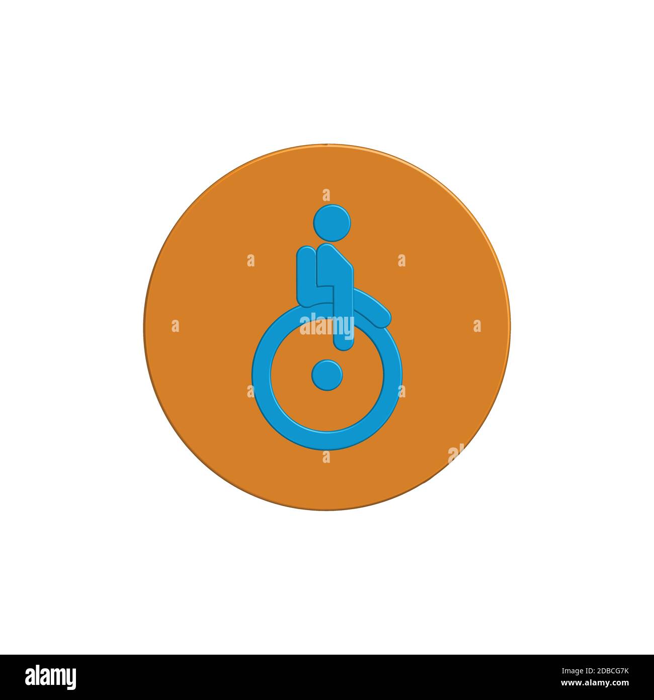 3D Disability Handicap Icon. Design template vector Stock Vector Image ...