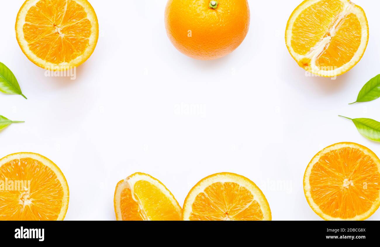 High vitamin C, Juicy and sweet. Frame made of fesh orange fruit with ...