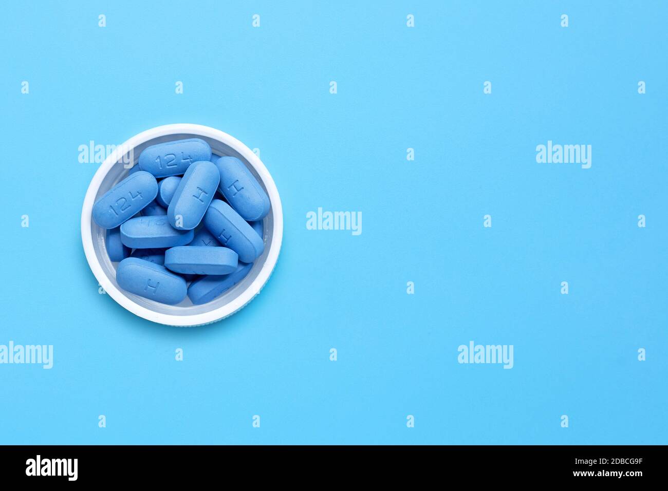 PrEP ( Pre-Exposure Prophylaxis) used to prevent HIV, on plastic pill ...