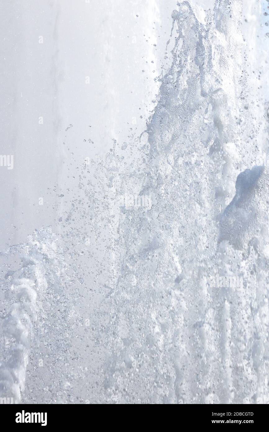 Wet spray summer waterfall dynamic motion background Stock Photo - Alamy