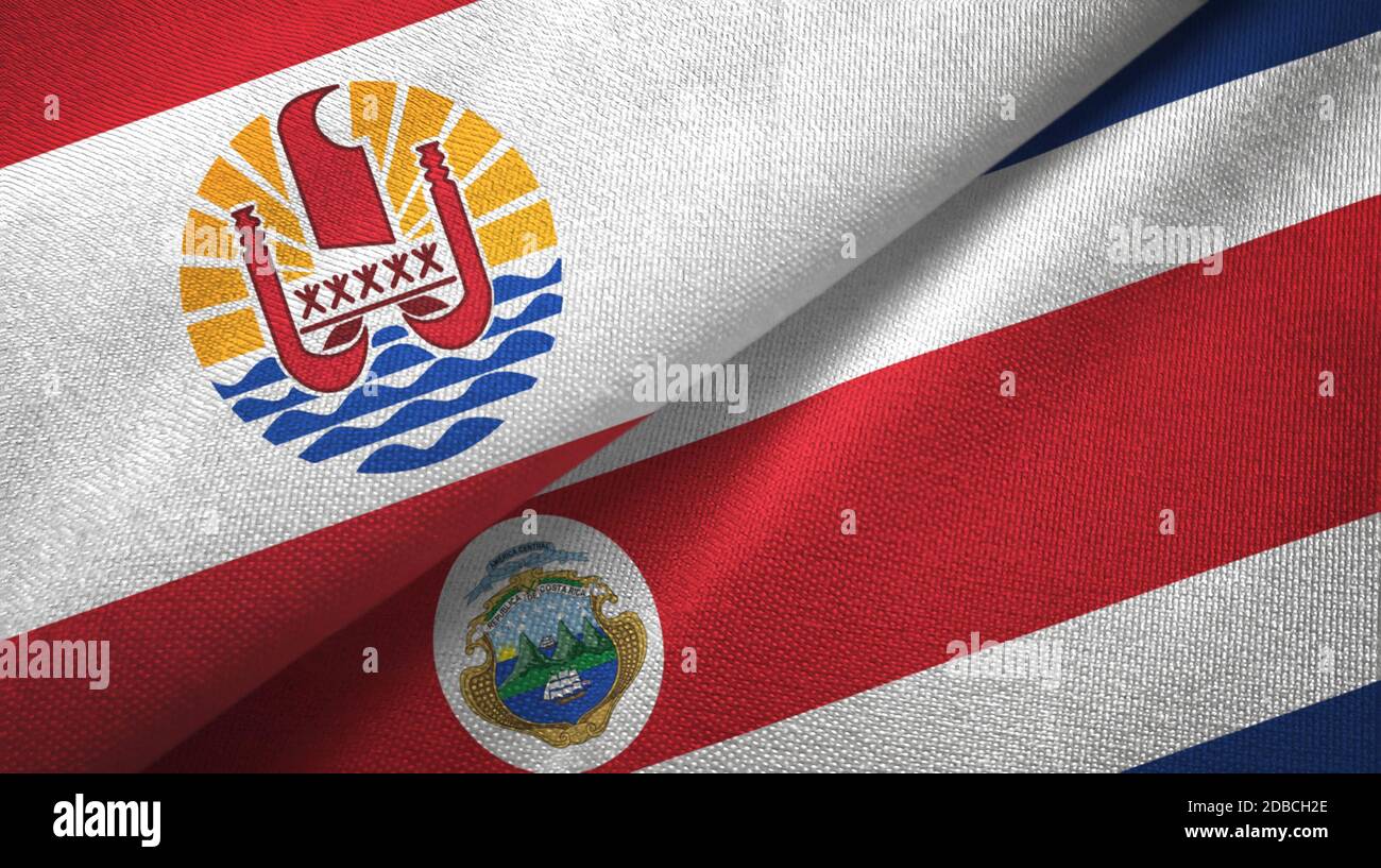 Costa rica french polynesia flag hi-res stock photography and images ...
