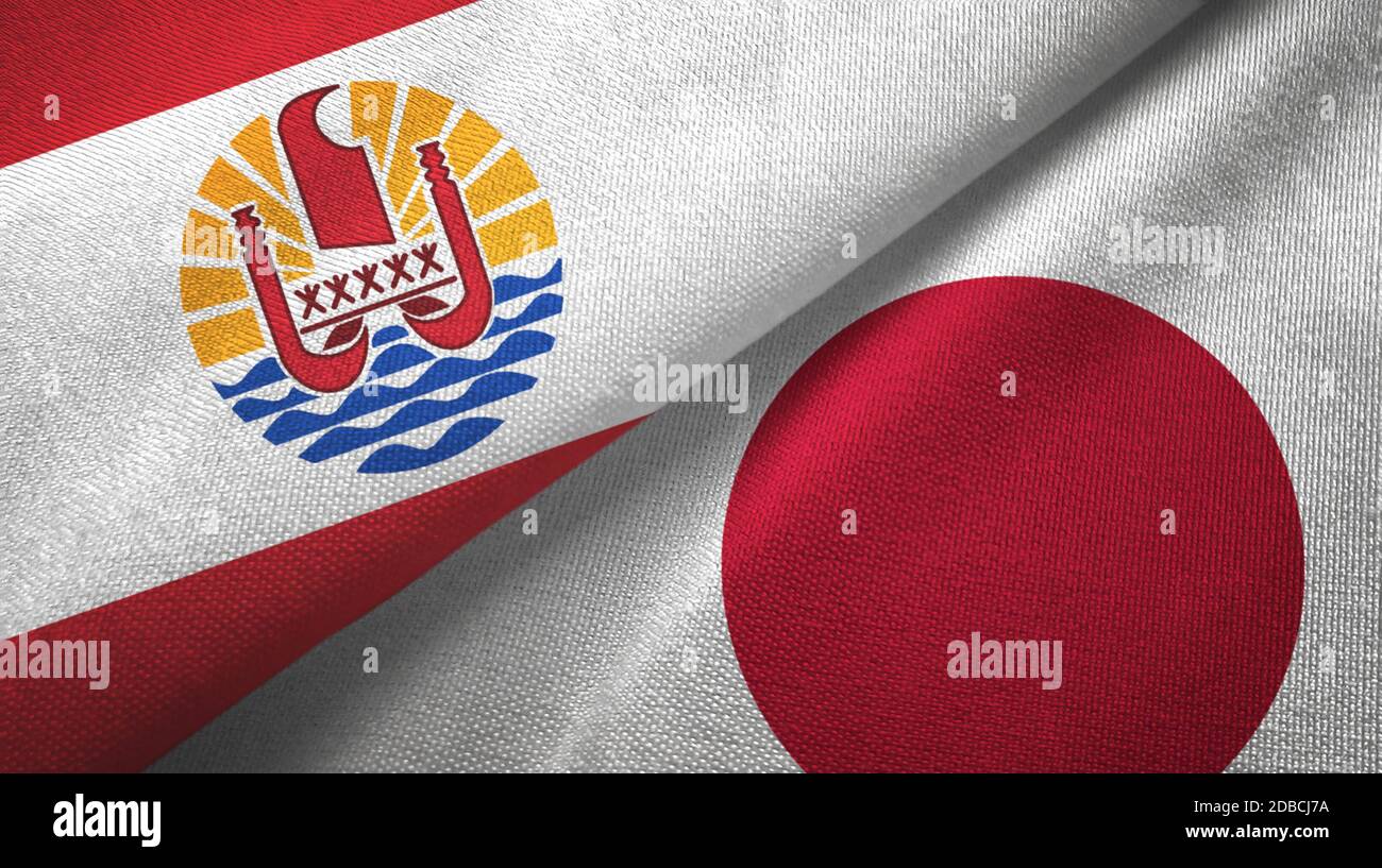 Japan french polynesia flag hi-res stock photography and images - Alamy